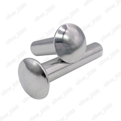 304 Stainless Steel Oval Head Semi - Tubular Rivets M5 M6 M8 | eBay