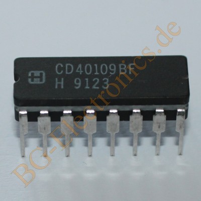 1 x CD40109BF CMOS QUAD LOW-TO-HIGH VOLTAGE LEVEA SHIFTER Harris CDIP ...