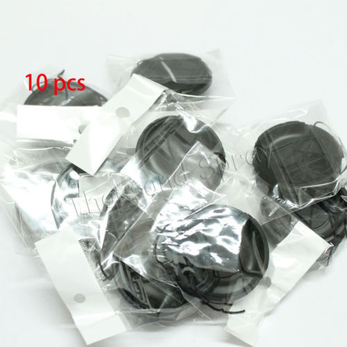 10pcs 72mm Center-Pinch Front Lens Cap +String for Nikon Sony Olympus ...