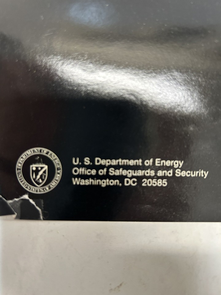 Dept. of Energy Office of Counterintelligence Security Posters Hanford ...