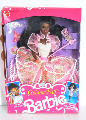 Barbie 1990 Costume Ball 3 Looks Butterfly Mask #7134 AA Christie NEW ...