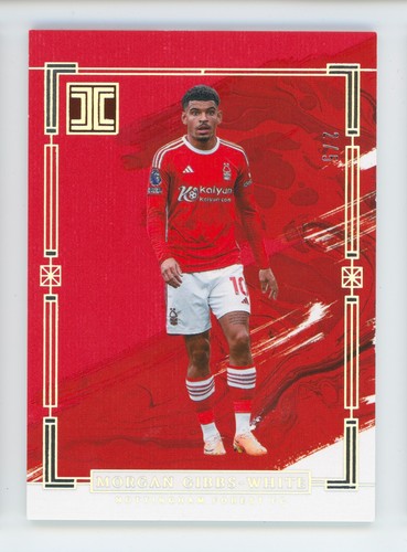 2024-25 Morgan Gibbs-White Panini Impeccable Ruby/Gold Nottingham ...