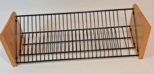 Atlantic 30 CD Case Storage Stackable Rack Wood Black Steel Stacking | eBay