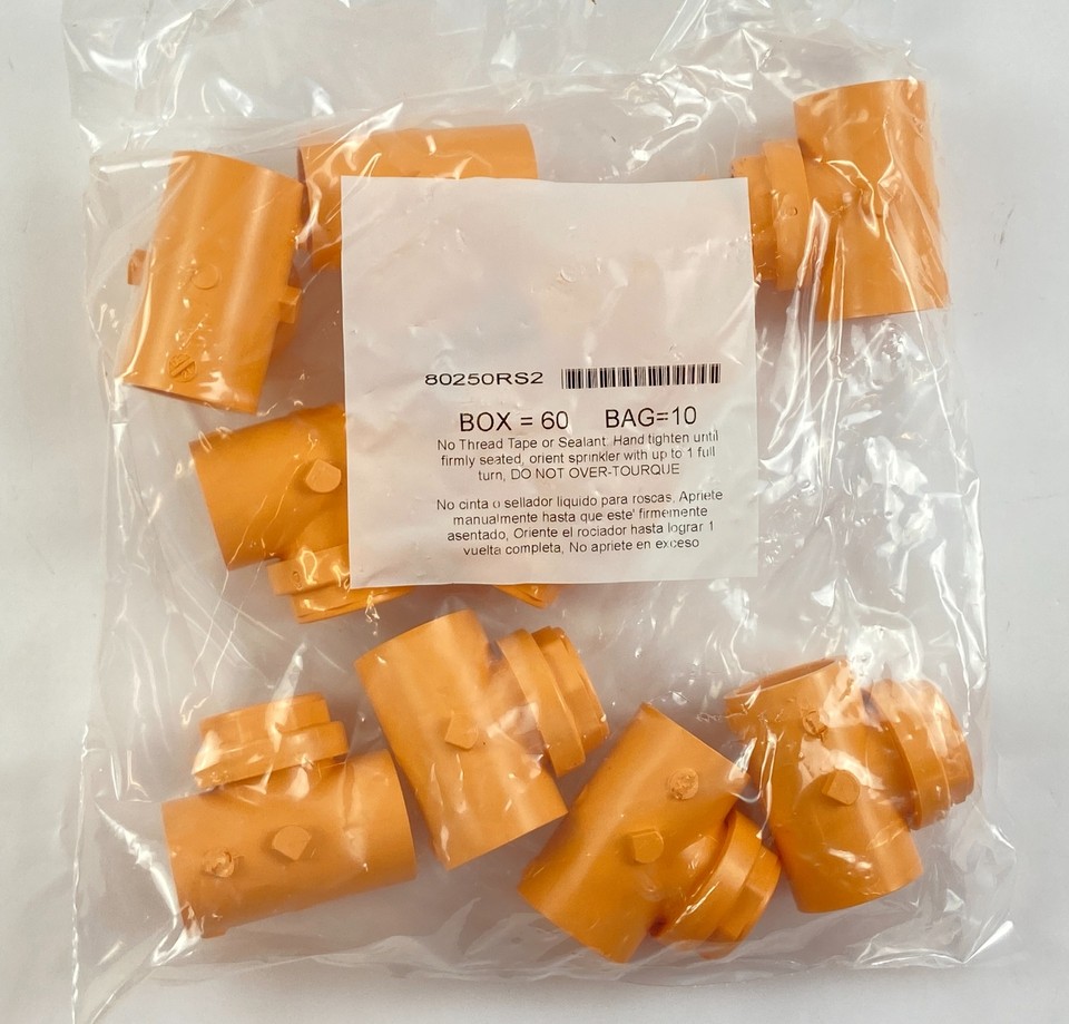 TFP Blazemaster Tee Rapid Seal 2.0 Orange PVC 3/4 x3/4 x1/2 inch 60 ...