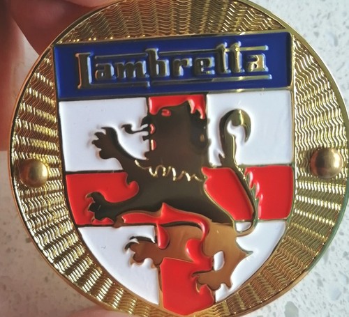 Lambretta Brass St George Concessionaires Legshield Badge | eBay UK