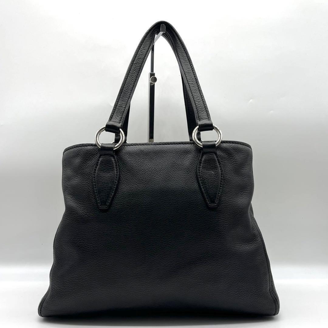 miu miu VITELLO CARIBU Leather Tote Bag 2Way Shoulder bag miu miu VITELLO CARIBU Leather Tote Bag 2Way Shoulder bag