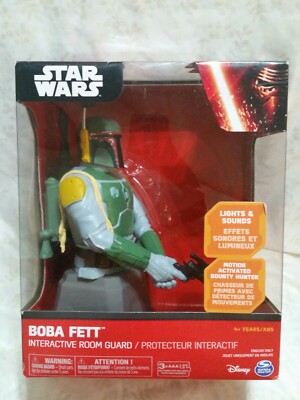 Star Wars Interactive Room Guard BOBA FETT *NEW* Motion Activated | eBay