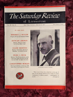Saturday Review February 6 1937 COURTNEY RYLEY COOPER HERBERT MULLER | eBay