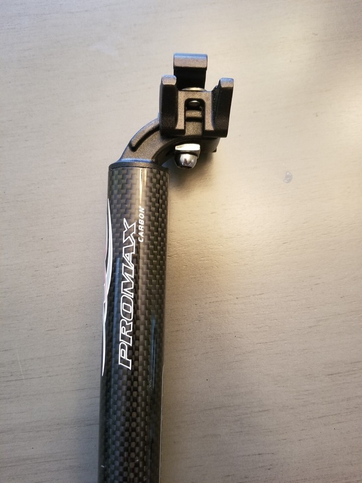Promax Carbon Seatpost 27.2mm × 279mm single bolt excellent condition ...