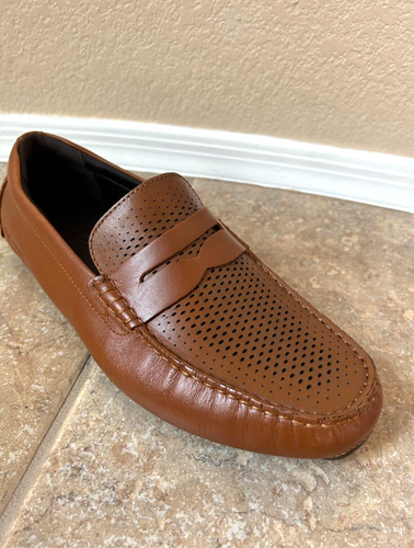Cole Haan Grand Laser Penny Driver Men's 12 British Tan/Java C36653 ...