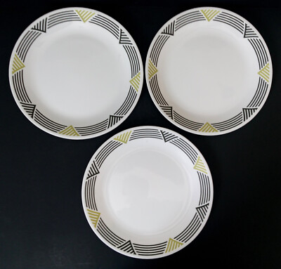 Set of (3) Corning Corelle GLOBAL STRIPES Dinner Plates 10 1/4" | eBay