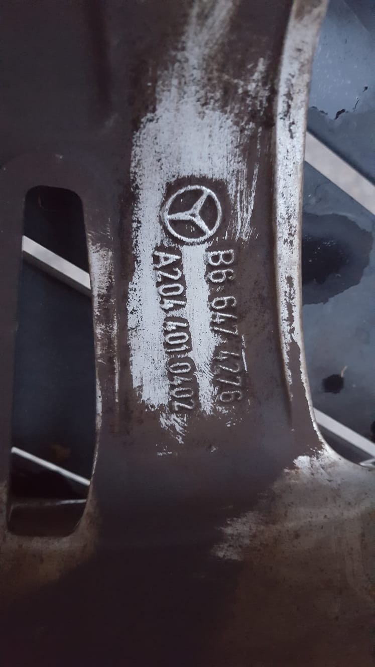Mercedes C-Class W204 2007-2014 1x ALUFELGE BORBET 17" 7.5J ET47 ...