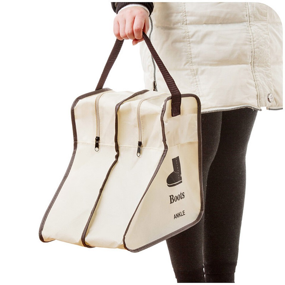 2 Pack Dust-proof Non-woven Portable Tall Boots Storage/Protector Bag ...