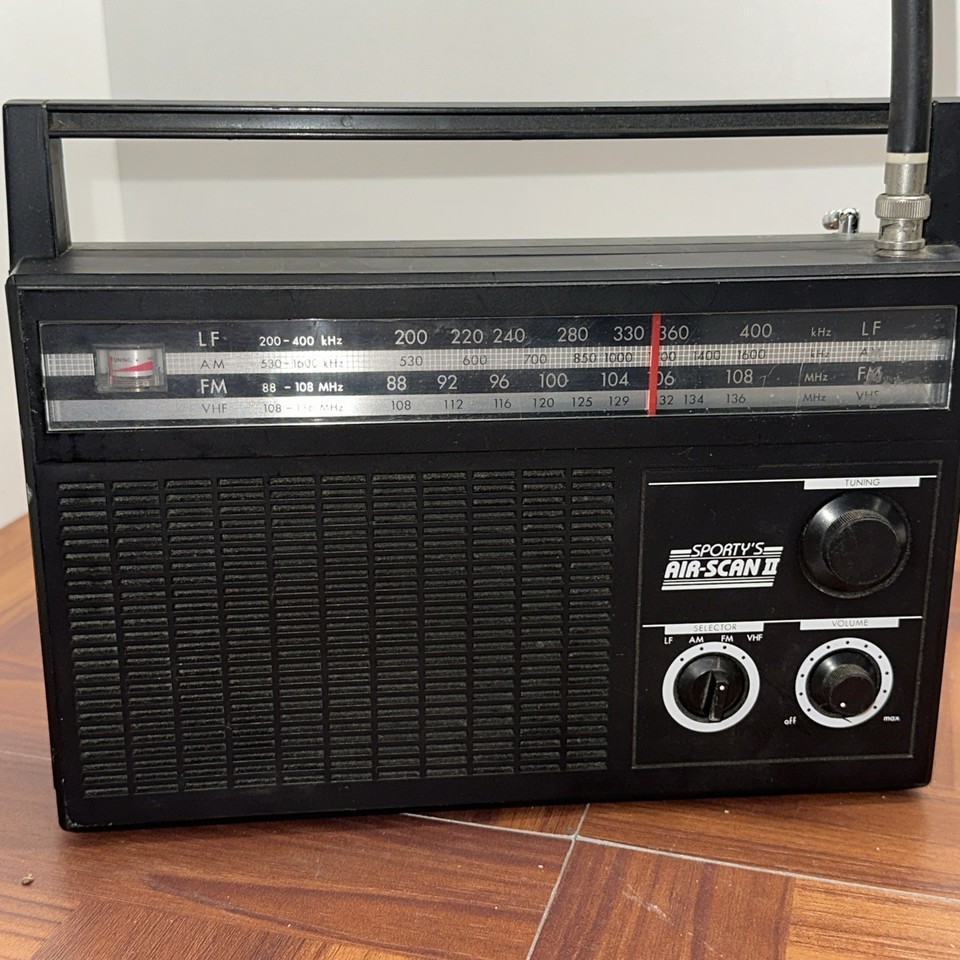 Vintage Radio Sporty’s Air-Scan Model 767 AM/FM/VHF/LF | eBay