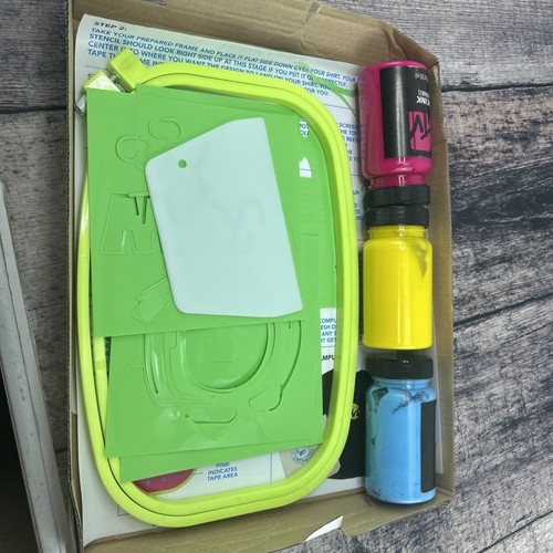 MTV Screen Printing Kit DIY with 4 Print Stencils Ages 6+ FOR SHIRTS ...