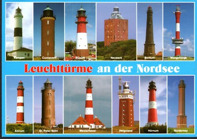 Lighthouses of the North Sea (Germany) Postcard (UNPOSTED) | eBay