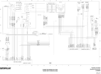 Caterpillar TL642C TL943C Telehandler Electrical Wiring Diagram ...
