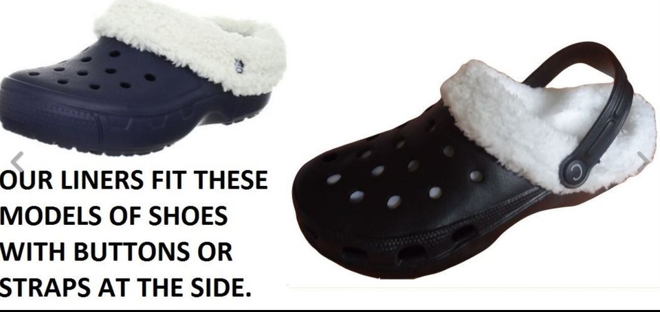 Crocs Fluffy Liners Shoes Clogs Fur For Crocs Liner Insoles Inserts ...