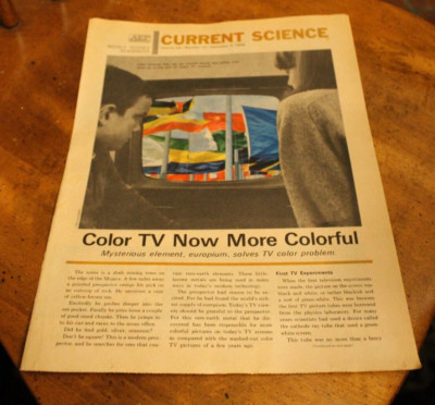 AEP Current Science ~ December 4, 1968 ~ Color TV Now More Colorful | eBay