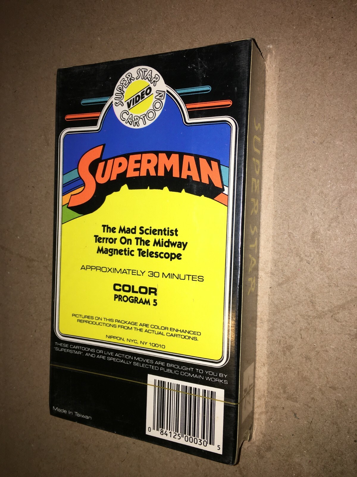 VHS Superman Mad Scientist Terror On Midway Magnectic Telescope Program ...