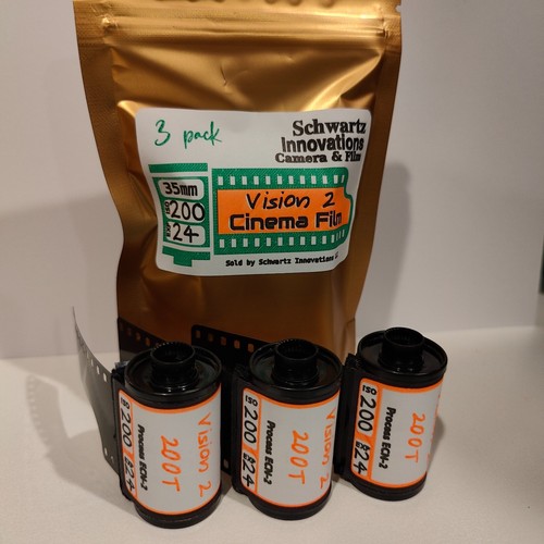 35mm Camera Film (3 Pack, 24 exp) - Kodak Vision 2 200T Negative Film ...
