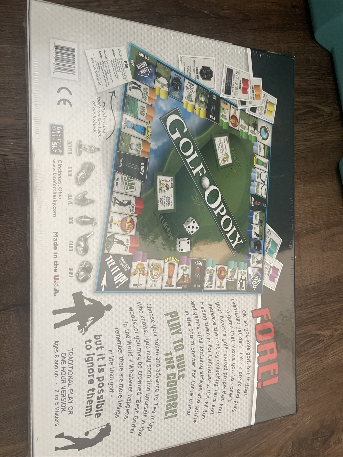 GolfOpoly Monopoly Golf Opoly Board Game Late for The Sky When You'd ...