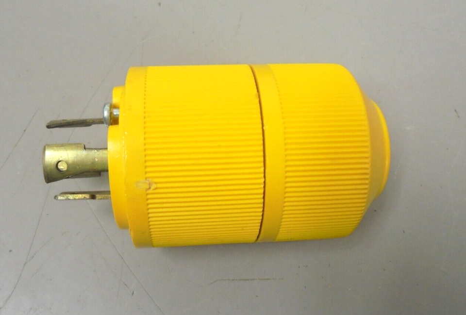 General Electric Twist Lock Male Cord End 20A 3-Pole 250V Plug 4 Wire 3 ...