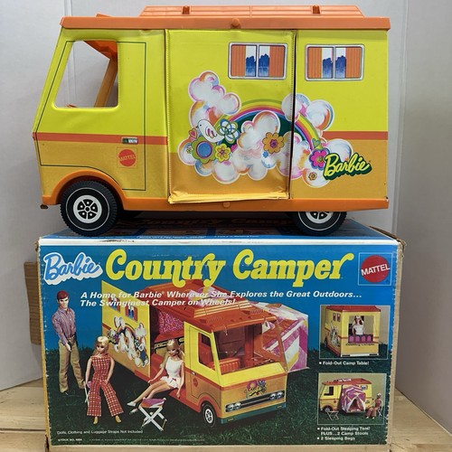 VINTAGE 1970's MATTEL BARBIE COUNTRY CAMPER RV MOTOR HOME With ...