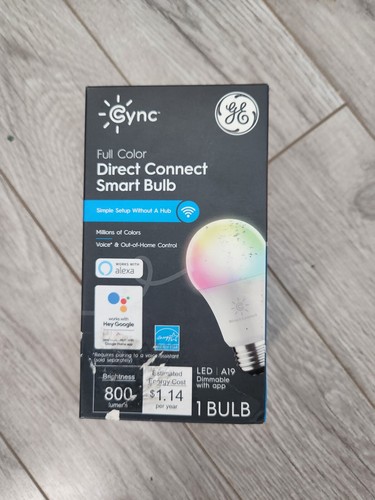 GE CYNC Smart Light Bulb, Full Color, Bluetooth and Wi-Fi Enabled ...