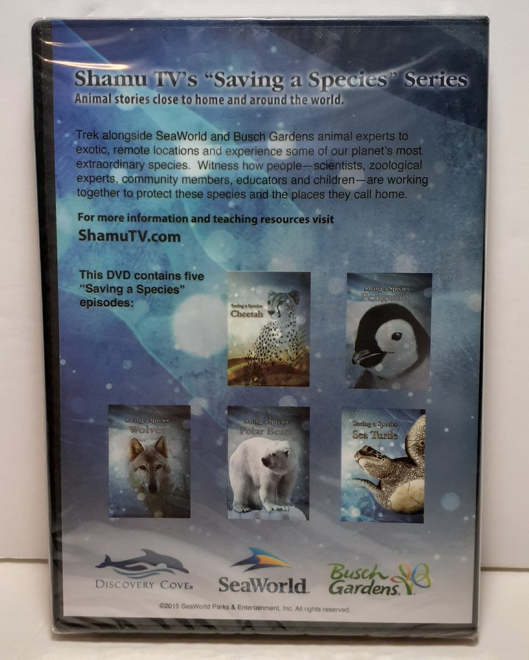 Saving A Species Series DVD ShamuTV SeaWorld contains 5 Episodes BRAND ...