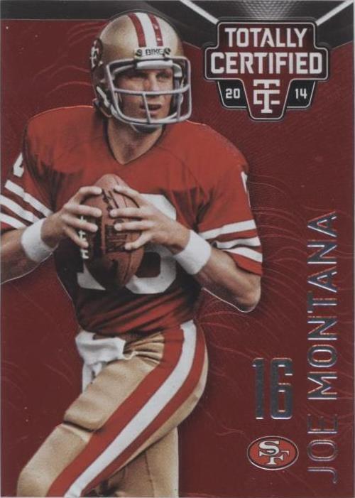 2014 Panini Totally Certified - Joe Montana #98 Platinum Red /100 for ...