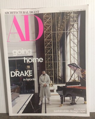 Rapper Drake 16 Page Feature In Architectural Digest Magazine May 2020 ...