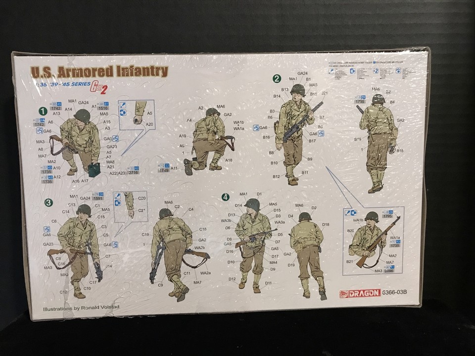 DRAGON 6366 U.S. ARMORED INFANTRY FIGURES MODEL KIT- NIB-1:35 SCALE | eBay