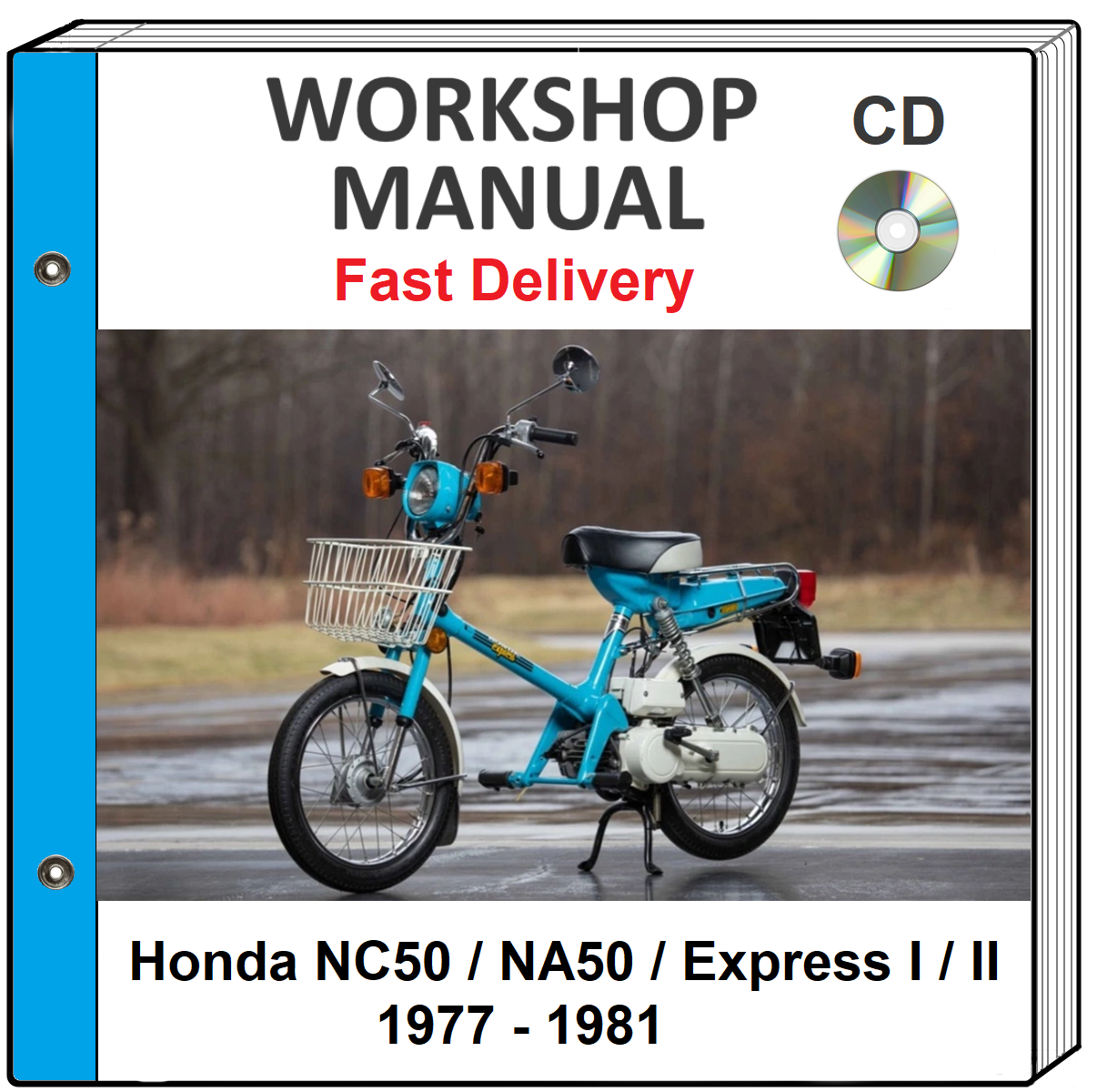 HONDA NC50 NA50 EXPRESS 1977 1978 1979 1980 SERVICE REPAIR SHOP MANUAL ...