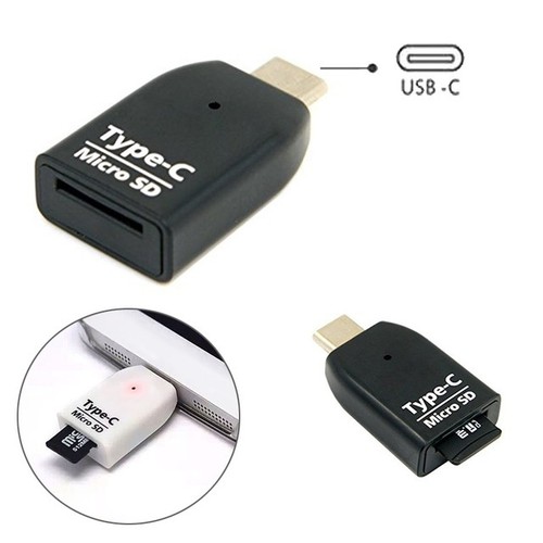 USB 3.1 Type C Host OTG Micro SD Card Reader For Samsung Galaxy S8 S9 ...