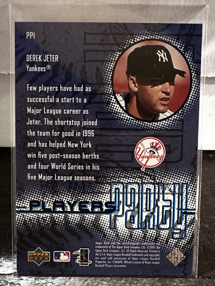 DEREK JETER (HOF) 2001 Sweet Spot Players Party #PP1 - Yankees | eBay