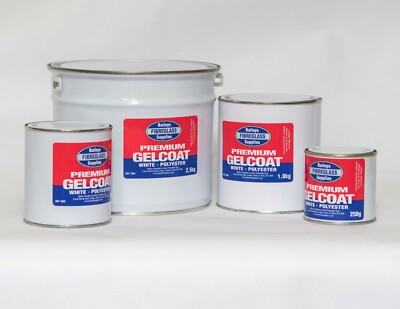 Polyester Gelcoat GRP Inc Catalyst - Brilliant White 250g, 500g, 1kg or ...
