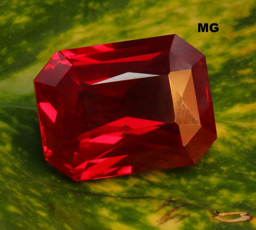 Exclusive 20.70 Ct Certified Natural Burma Red Ruby Emerald Cut Loose ...