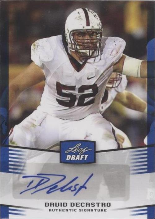 2012 Leaf Draft - Autographs David DeCastro #DDC Blue (AU, RC) for sale ...