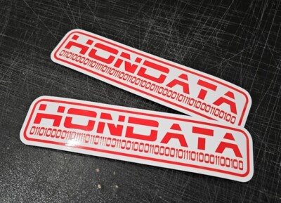 2x JDM Hon data Sticker Decal Drift Car Turbo FITS Civic S2000 TypeR ...