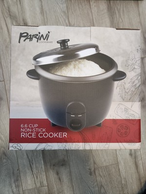 NIP NEW Parini Cookware 6.6 Cup Non-Stick Rice Cooker Aluminum Inner ...