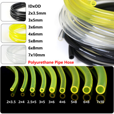 ID 2-7mm Polyurethane Petrol Fuel Gas Line Pipe Hose For Mowers Trimmer ...