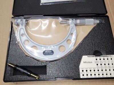 New Mitutoyo 75-100mm / 0.01mm Screw Thread Pitch Micrometer without ...