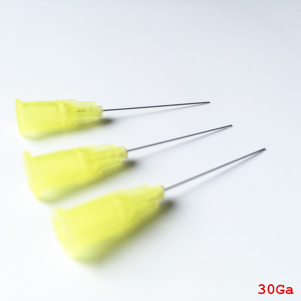 100pcs Dental Sterile Endodontic Irrigation Needle Tips Plain Ends ...