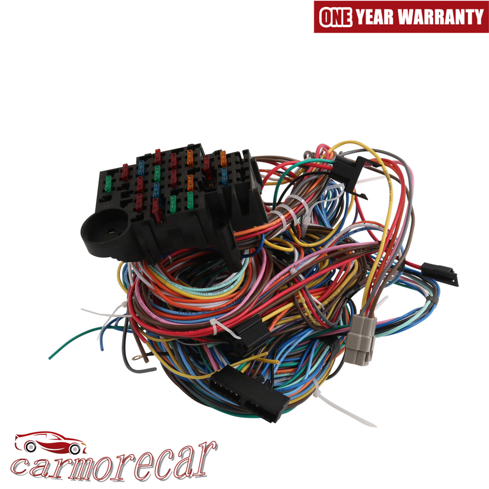 22 Circuit Wiring Harness Street Hot Rat Rod Custom Wire Kit XL WIRES ...