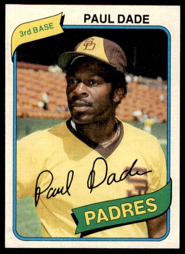 1980 TOPPS PAUL DADE SAN DIEGO PADRES #254 | eBay