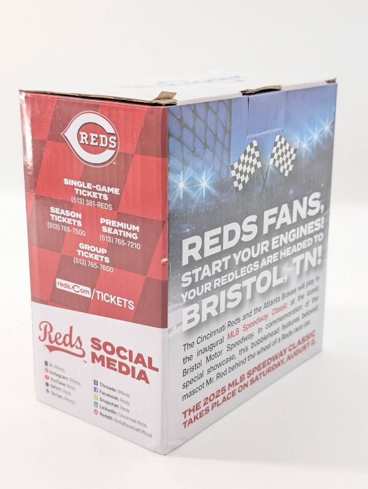 Cincinnati Reds Kroger Mr Red Race Car Bobble Head SGA | eBay