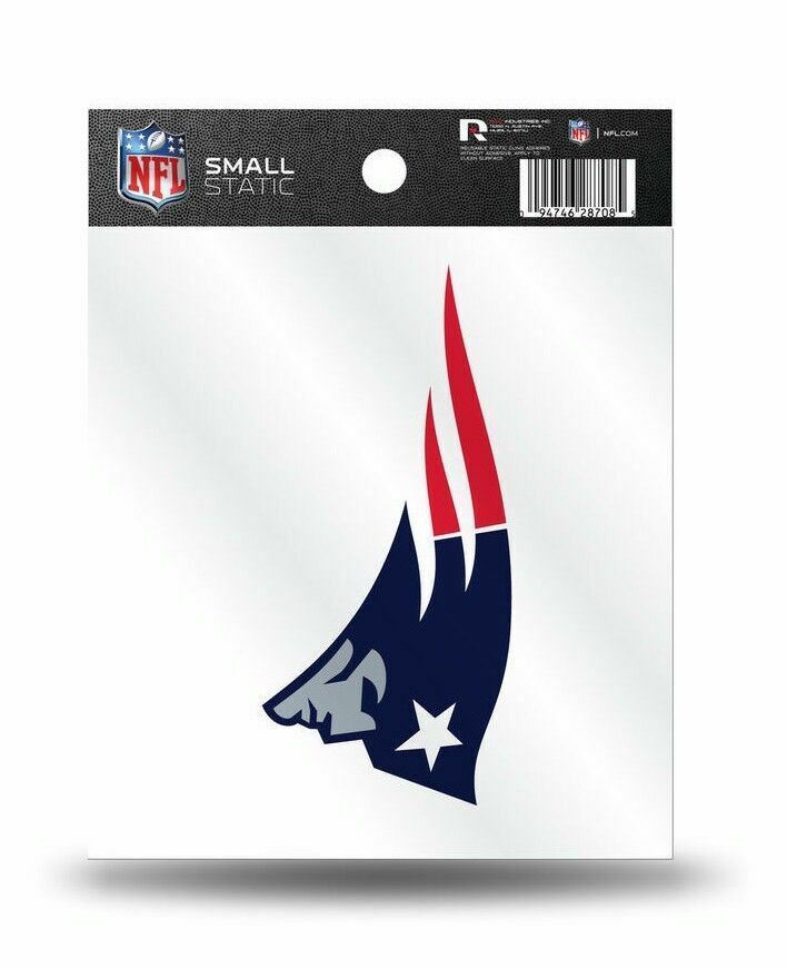 New England Patriots NFL 3.5" Small Static Cling Car Window Decal Super ...