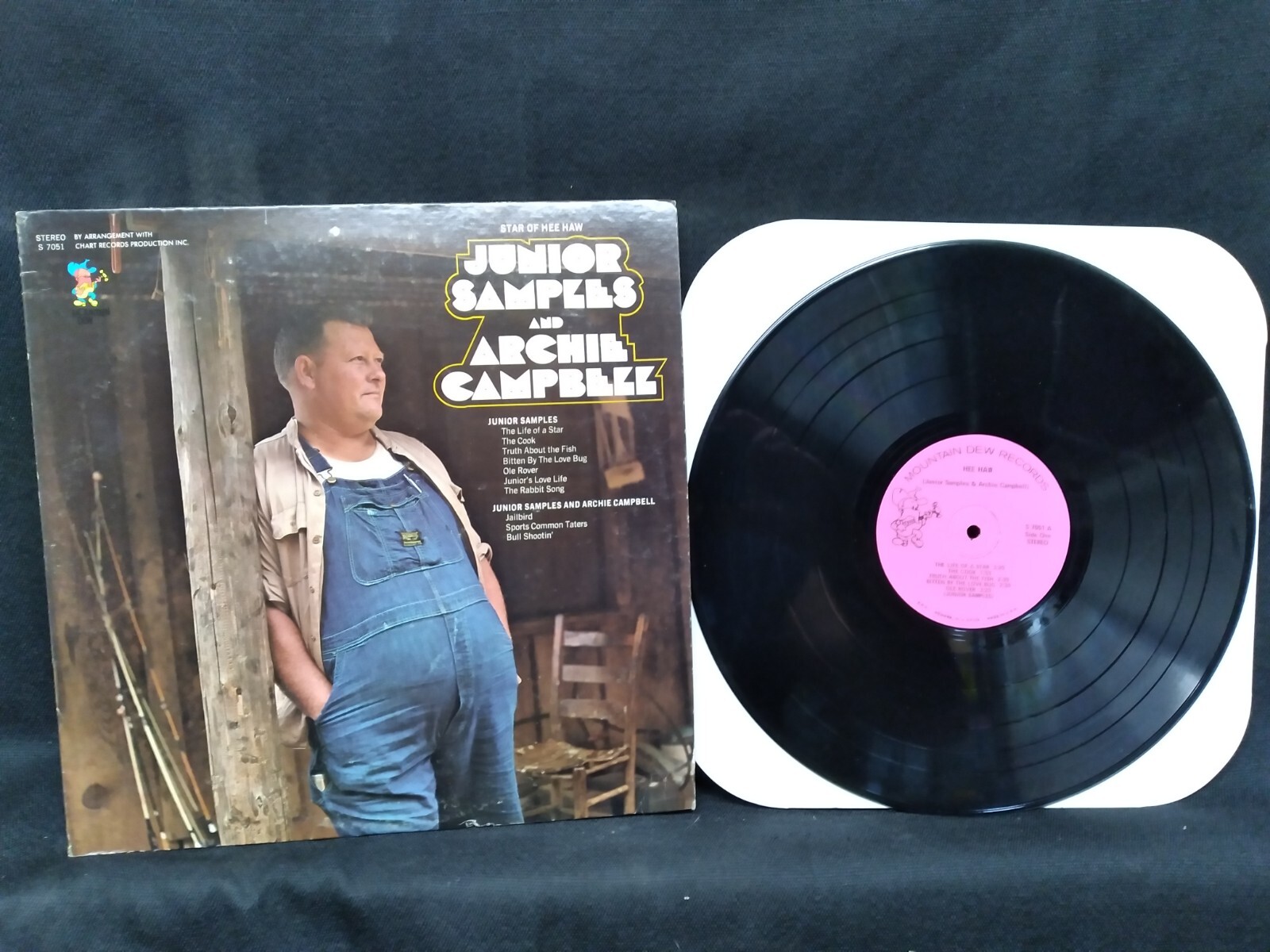 Junior Samples & Archie Campbell Hee Haw vinyl LP Mountain Dew Records ...
