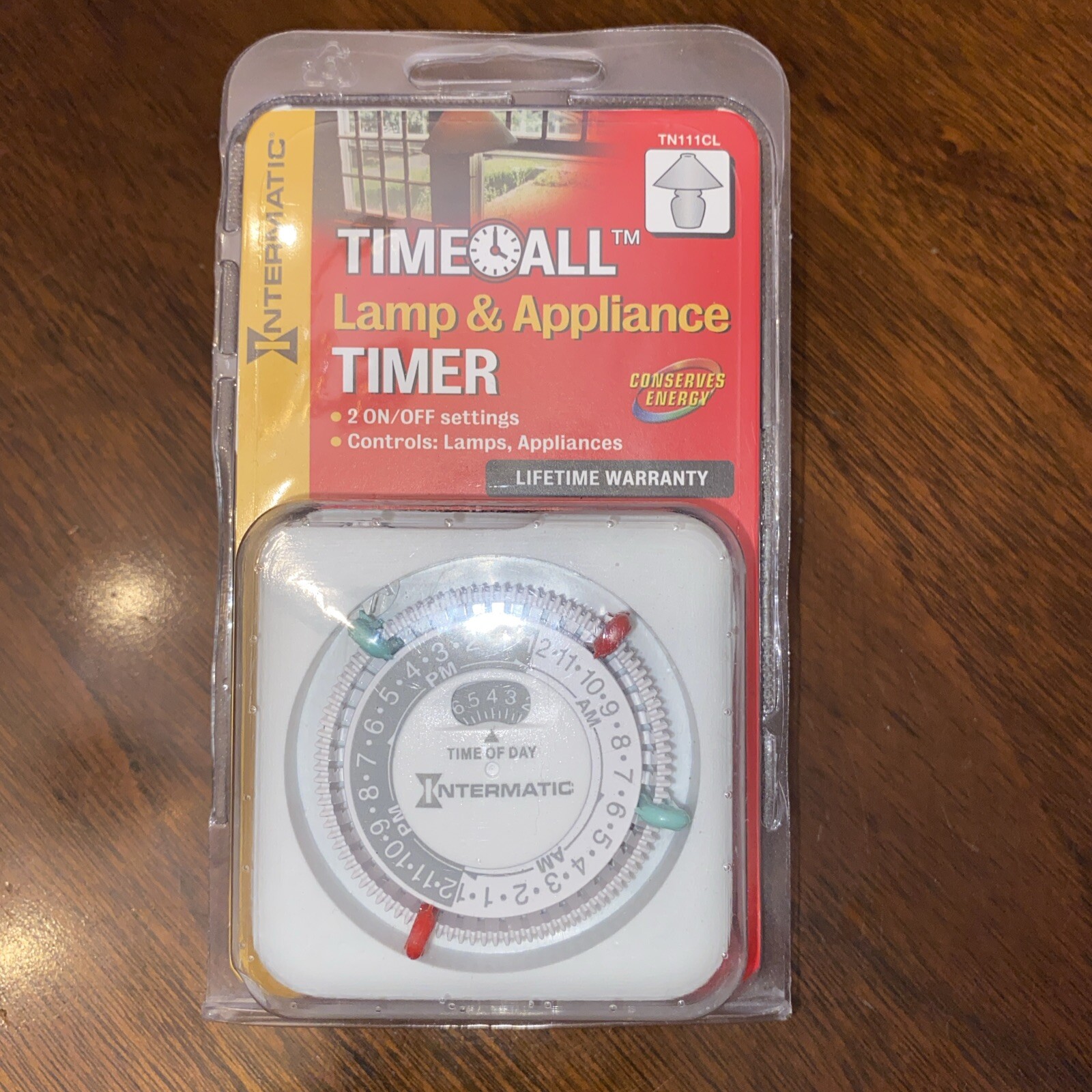Intermatic TIME ALL (TM) Lamp Appliance Timer TN111CL 2 ON/OFF Settings ...